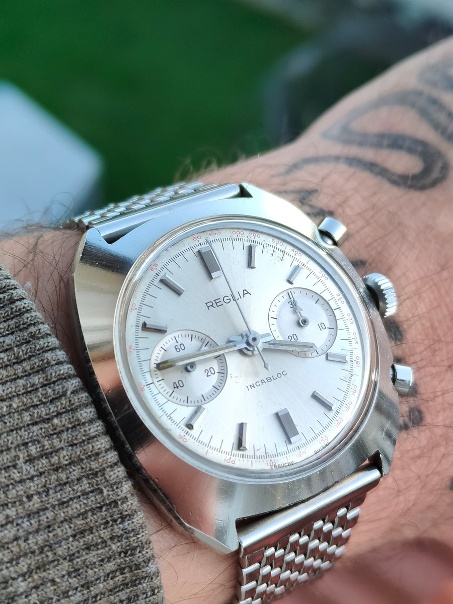 Chronographe Reglia Valjoux 23 | mamontrevintage
