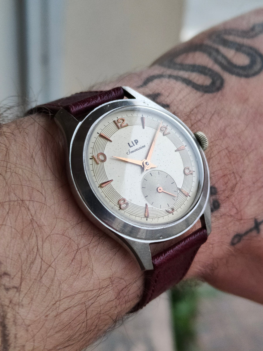 Lip r25 boîtier acier | mamontrevintage