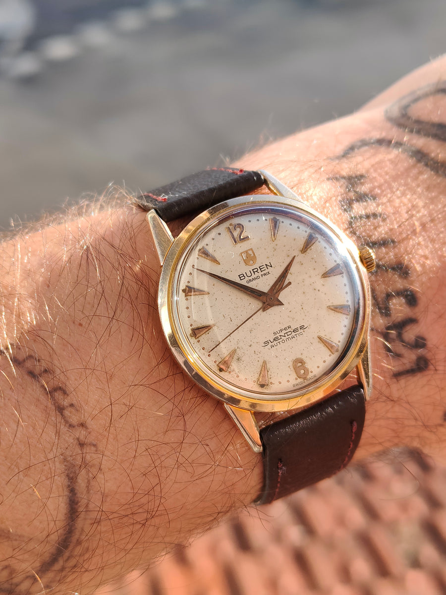 Buren super slender automatique micro rotor | mamontrevintage